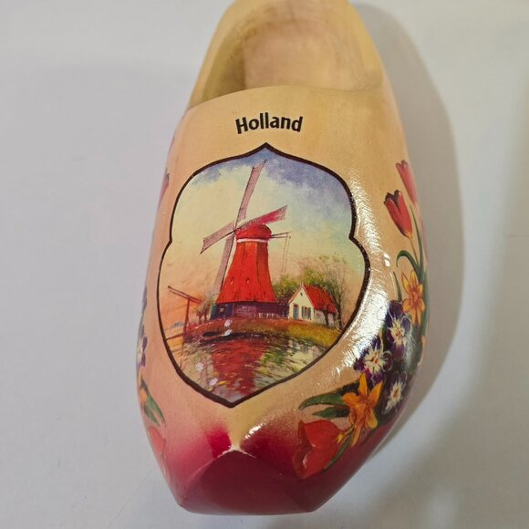 Accents | Vintage Schuitemakers Dutch Souvenir Wooden Shoe Clog ...